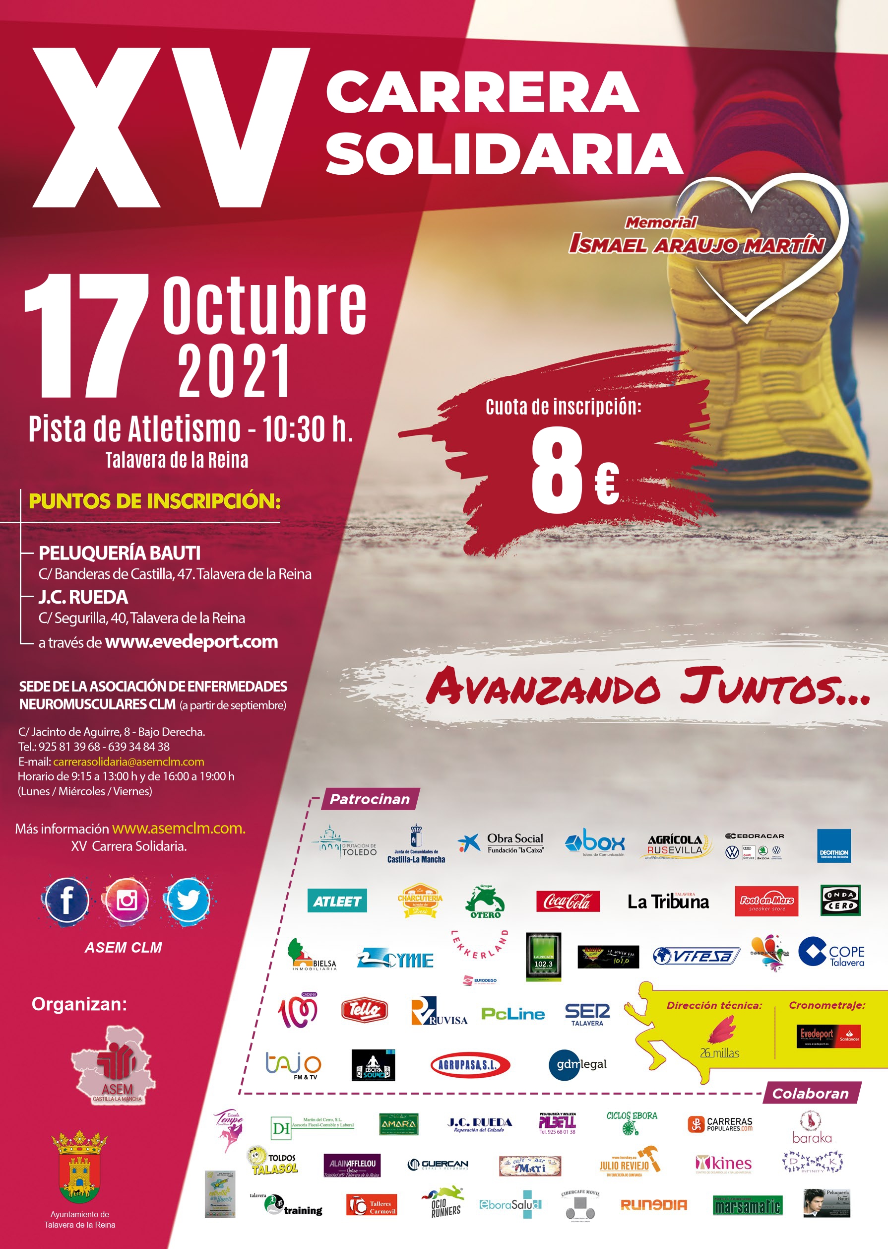 Información de carrera XV CARRERA SOLIDARIA ASEM-CLM " Avanzando juntos ...