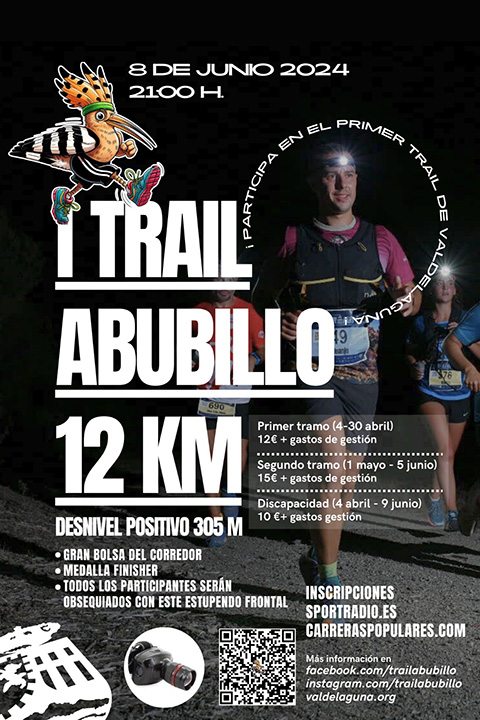 Información de carrera I SPRINT TRAIL NOCTURNO EL ABUBILLO DE VALDELAGUNA